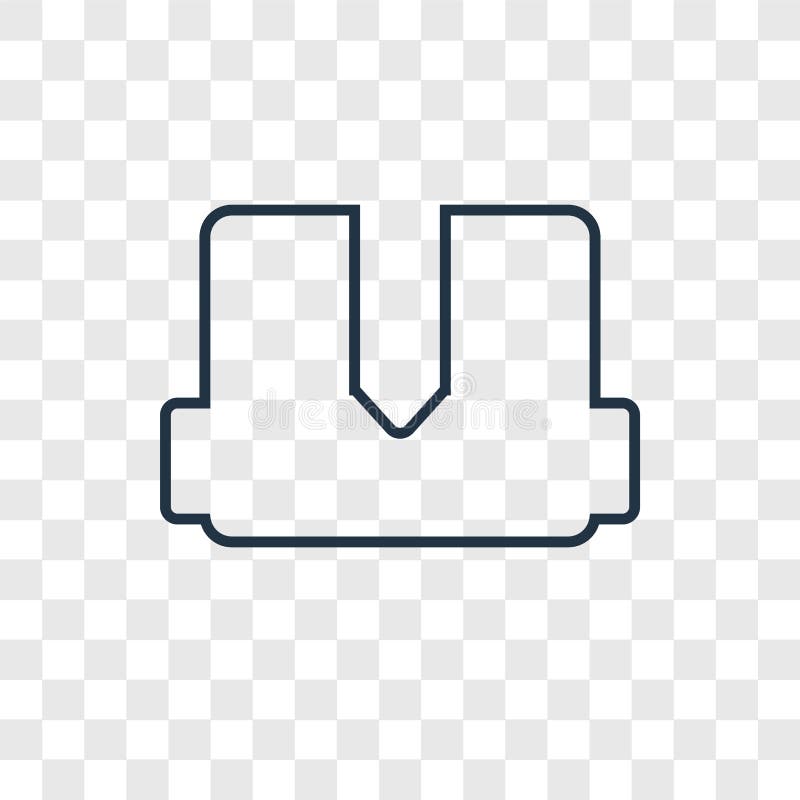 Package Concept Vector Linear Icon Isolated on Transparent Background ...