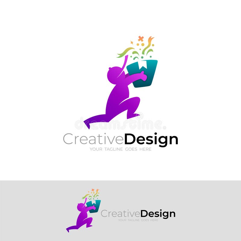 Courier Logo Package Delivery Company Icon Stock Vector - Illustration ...