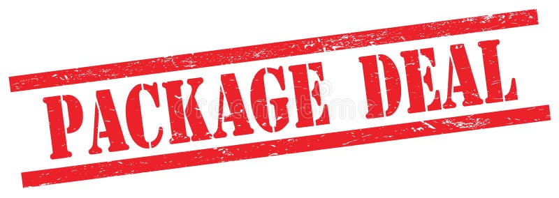 PACKAGE DEAL Text on Red Grungy Rectangle Stamp Stock Illustration ...