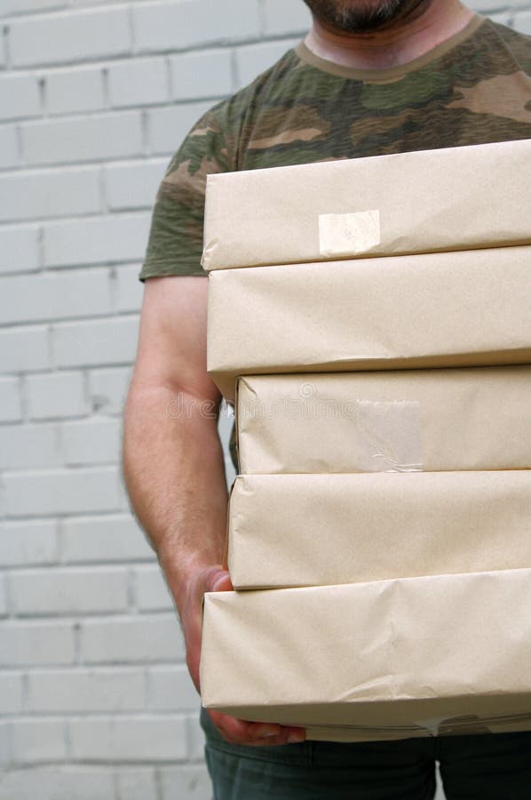 Package delivery stock image. Image of give, present - 19912647