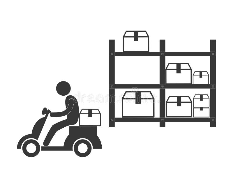 Package Delivery and Logistics Related Pictogram Icon Image Stock ...