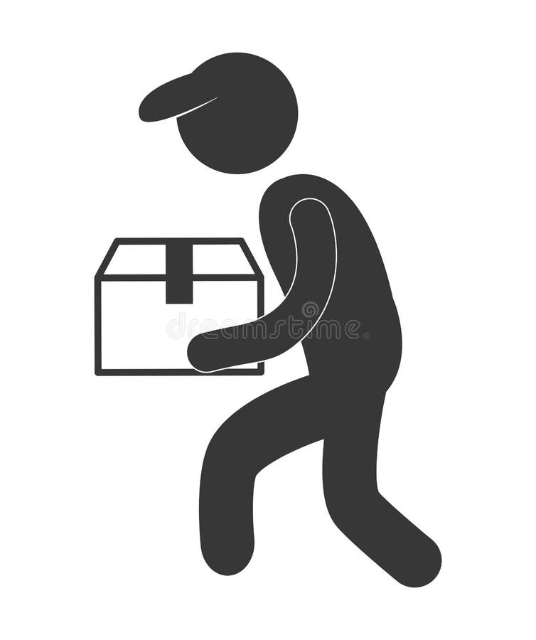 Package Delivery and Logistics Related Pictogram Icon Image Stock ...