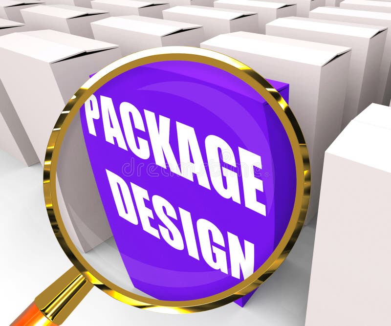 Package Design Packet Infers Designing Packages or Containers Stock ...