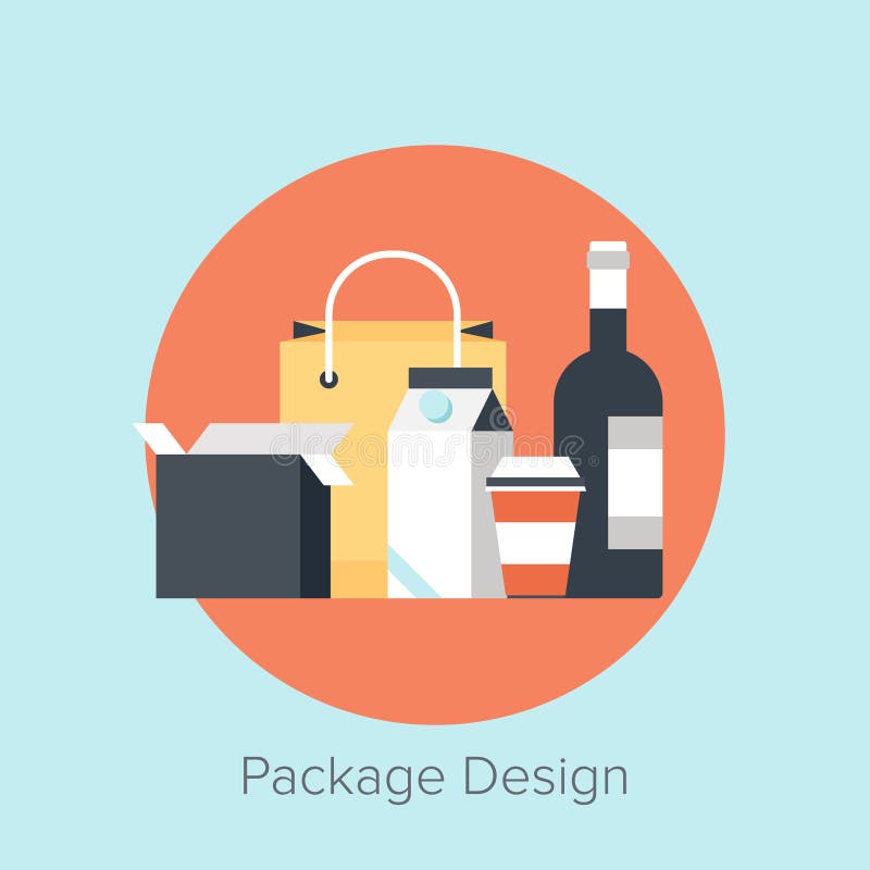 Package Design Vector Illustration Concept Stock Vector - Illustration ...