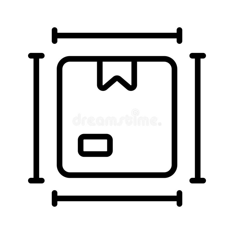 Package Dimensions stock illustration. Illustration of vector - 332227583