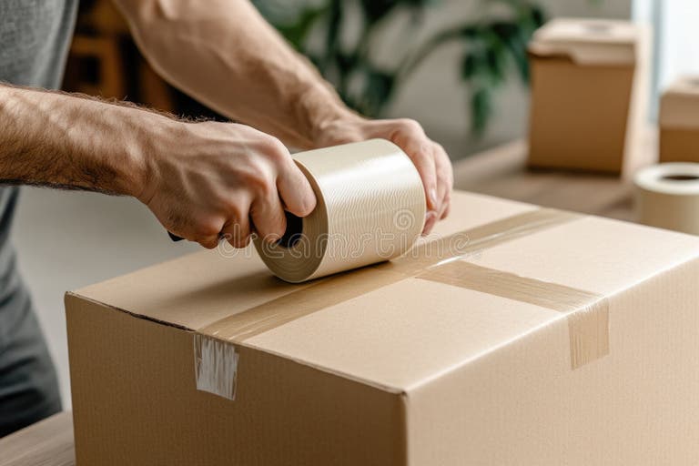 Package Distribution by Postal Worker - Delivery Process, Shipment ...