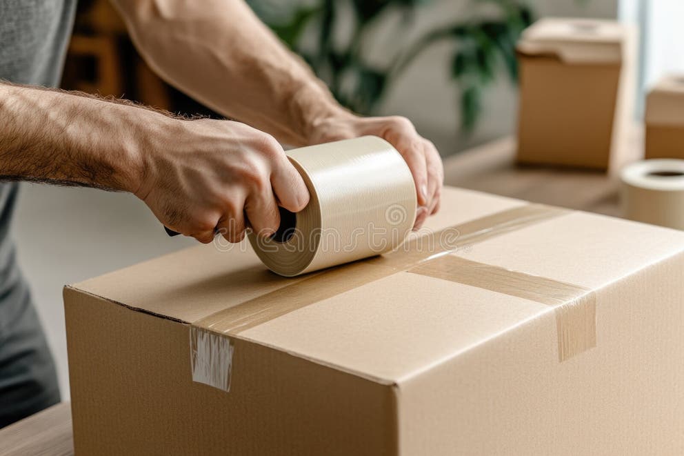 Package Distribution by Postal Worker - Delivery Process, Shipment ...