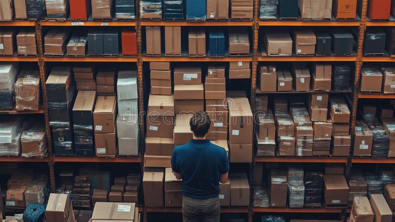 Package Distribution by Postal Worker - Delivery Process, Shipment ...