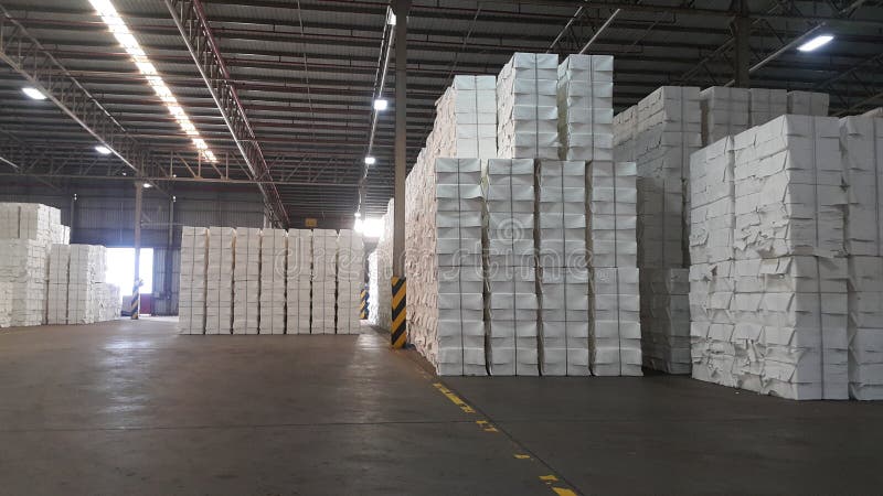 Package for Fiber Dry Pulp Pattern Background in Warehouse Stock Photo ...