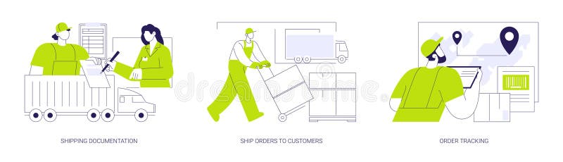 Package Formation Abstract Concept Vector Illustrations. Stock Vector ...