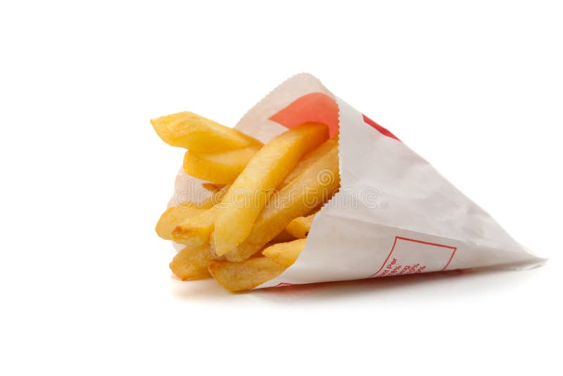 French fries isolated stock image. Image of food, background - 20841053