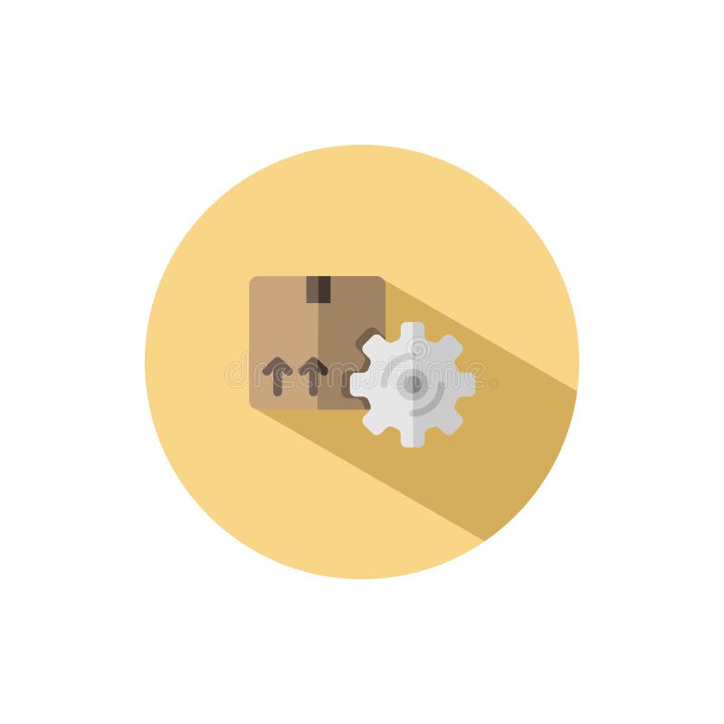 Package and Gear. Shipping Box. Current Order. Filled Color Icon ...