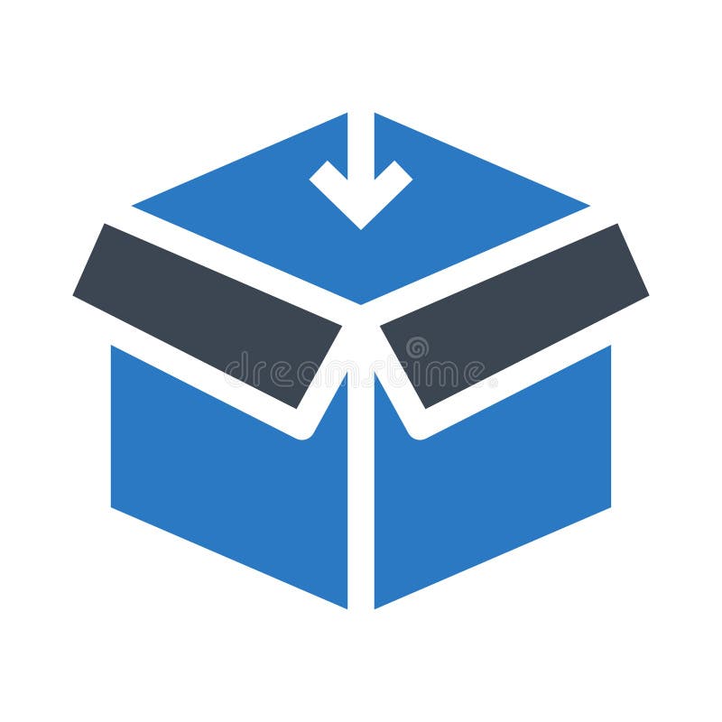 Package Glyphs Double Color Icon Stock Illustration - Illustration of ...