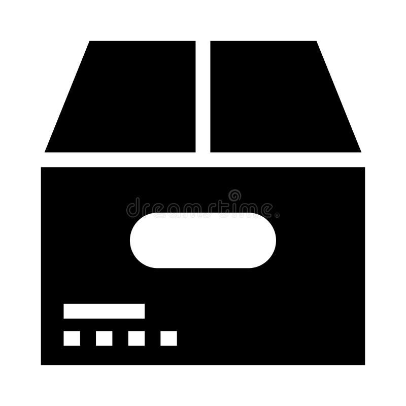 Package glyphs icon stock illustration. Illustration of research ...