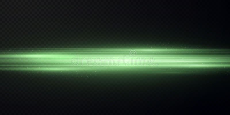 Package with Green Horizontal Highlights. Laser Green Beams, Horizontal ...