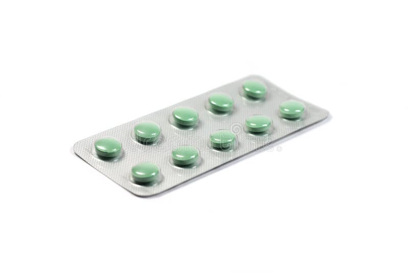Package of green tablets stock image. Image of tablets - 32266081