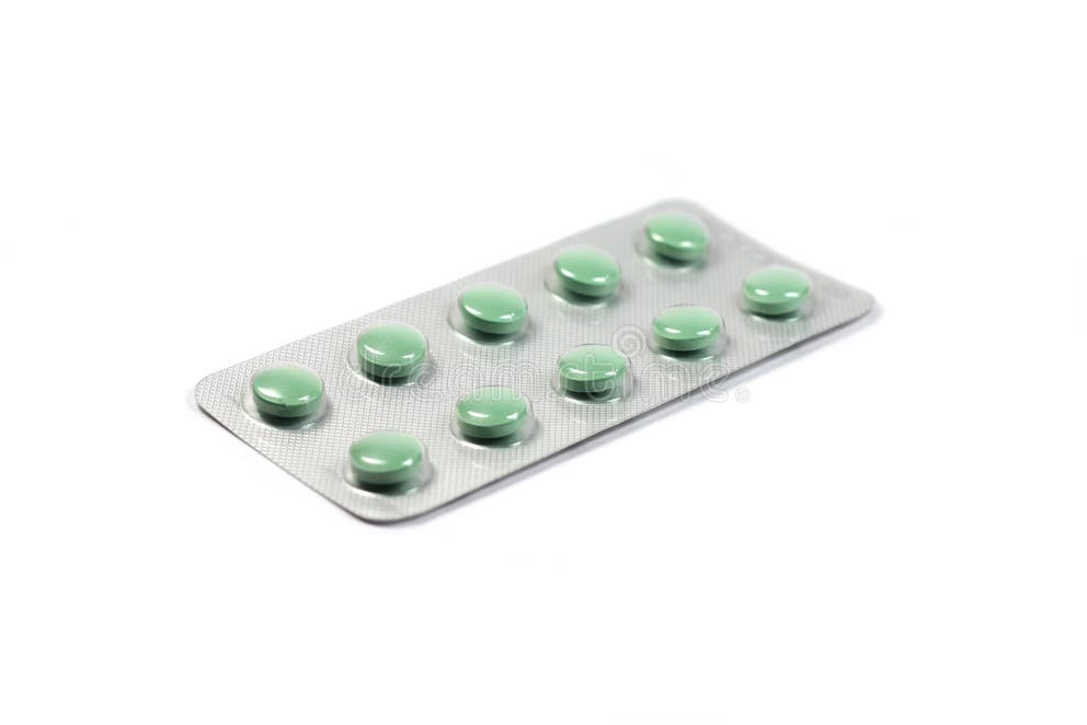 Package of green tablets stock image. Image of tablets - 32266081