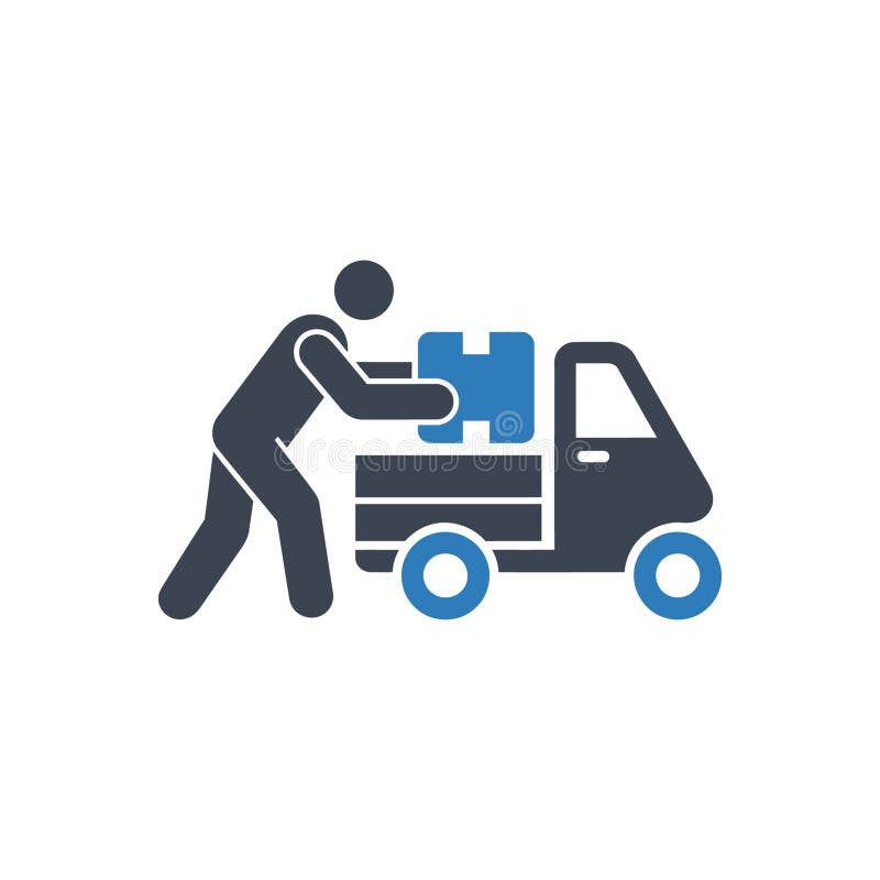Package Handling icon stock vector. Illustration of movement - 348613978