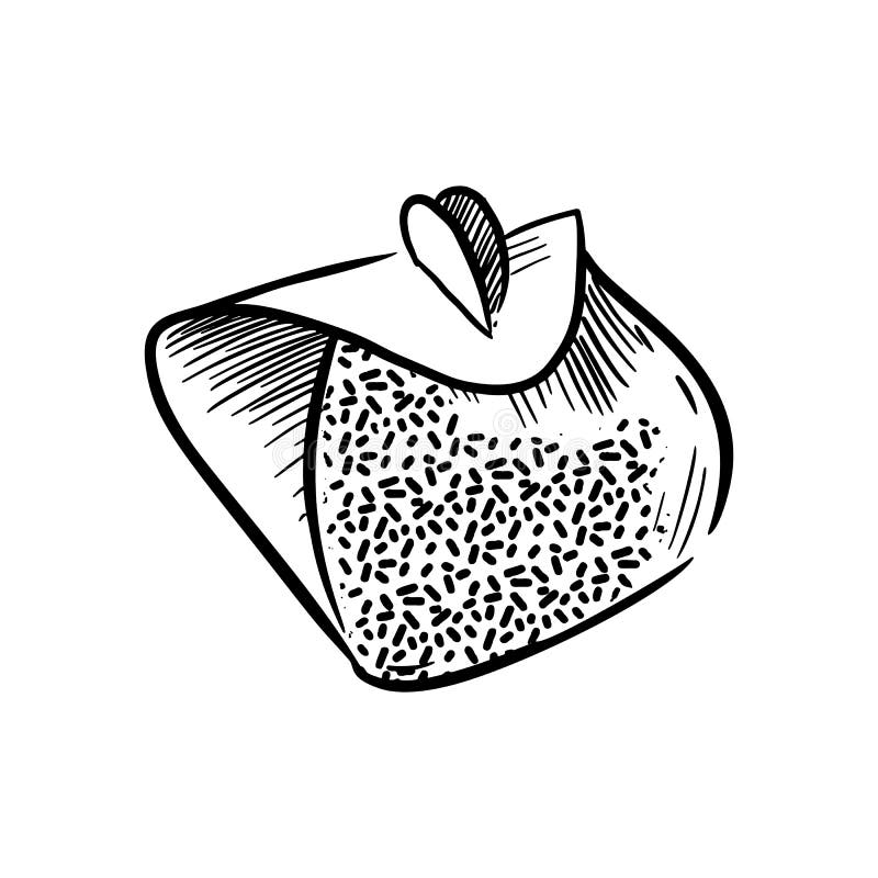 Package with a Heart Sketch Vector Illustration Hand Draw Stock Vector ...