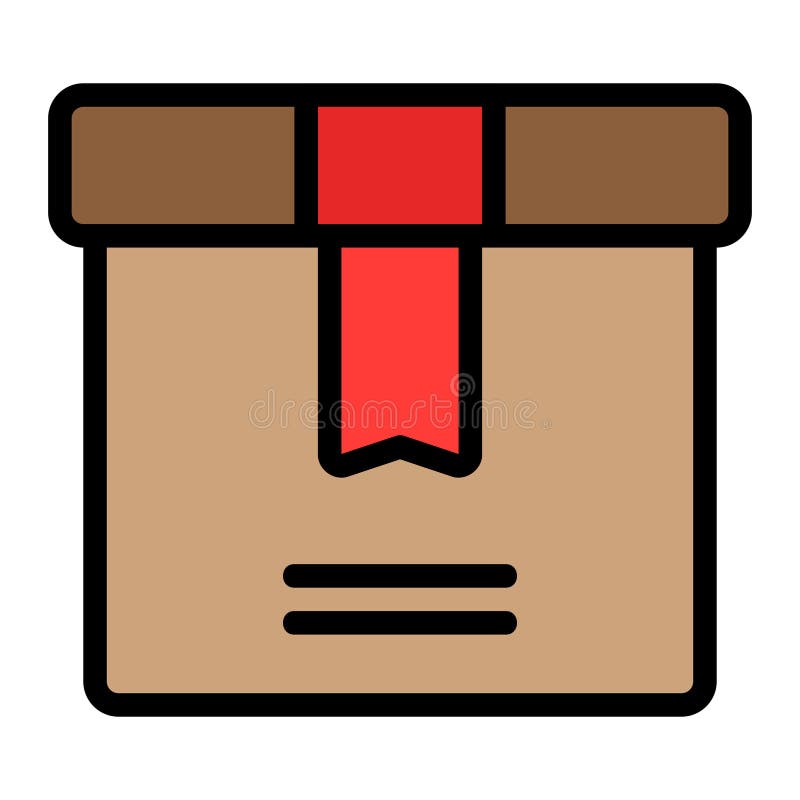 Package Icon in Filled Line Style for Any Projects Stock Vector ...