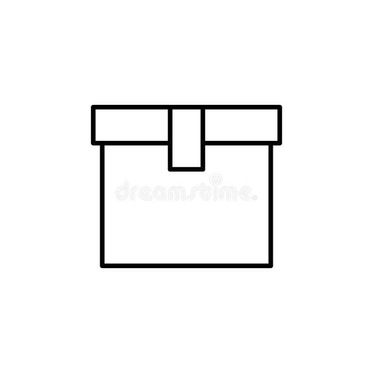 Package Icon Flat Logo Isolated Symbol Stock Vector - Illustration of ...