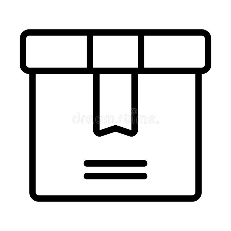 Package Icon in Line Style for Any Projects Stock Vector - Illustration ...