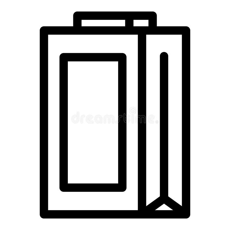 Package Icon Outline Vector. Snack Pack Stock Vector - Illustration of ...