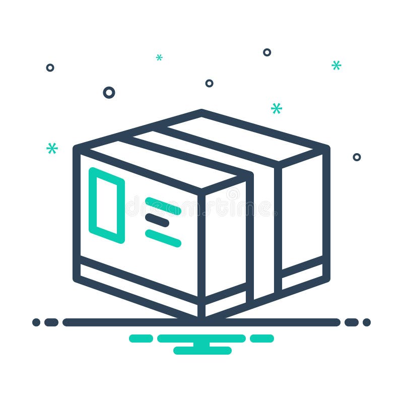 Mix Icon for Package, Box and Product Stock Vector - Illustration of ...