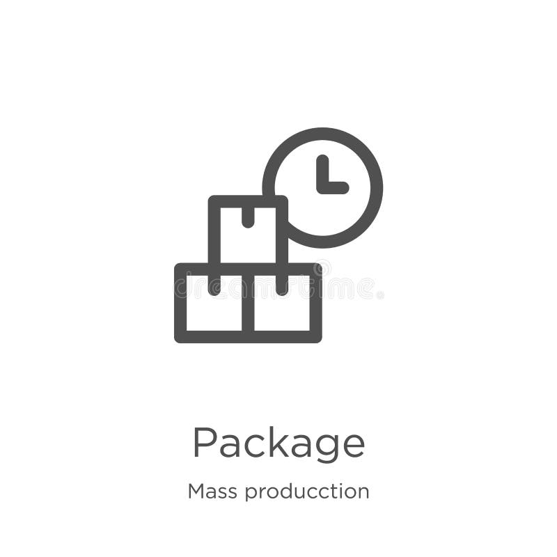 Package Icon Vector from Shipping and Delivery Collection. Thin Line ...