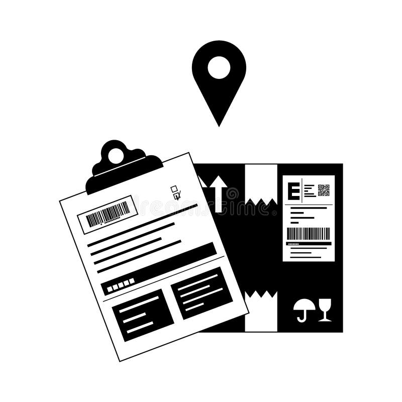 Package and Inventory Goods for Shipping. E-commerce Concept ...