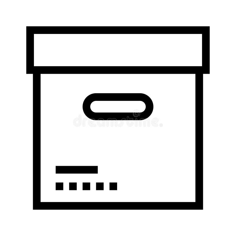 Package line icon stock illustration. Illustration of present - 114929650