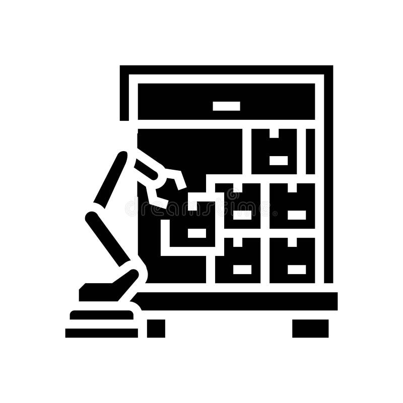 Package Loading Autonomous Delivery Icon Doodle Illustration Stock ...