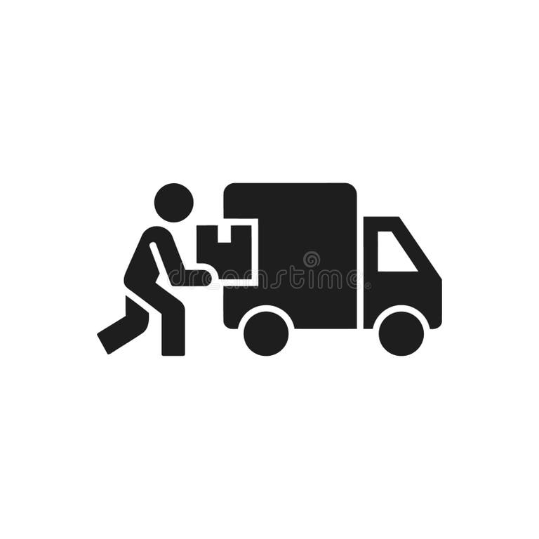 Package Loading Truck icon stock vector. Illustration of sign - 361857358