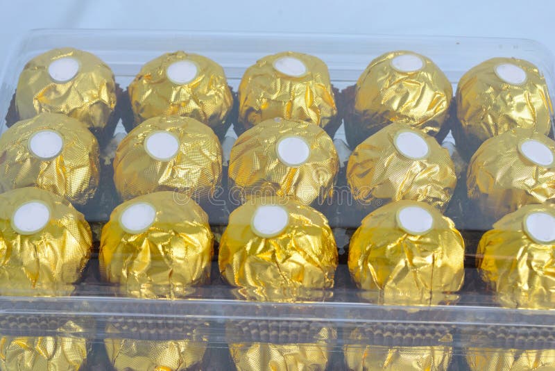 Golden Candy stock image. Image of childhood, chocolate - 26713947