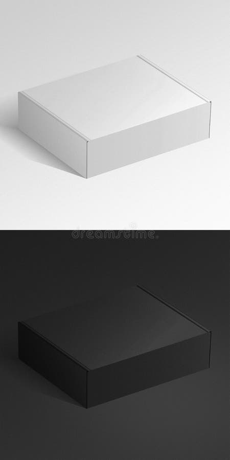 Package Mockup, Branding, 3d, Rectangular Box Stock Illustration ...