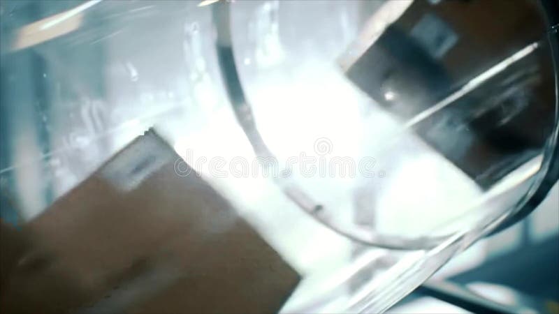 Package Moving Inside Clear Transport Tube Process Automation Slow ...