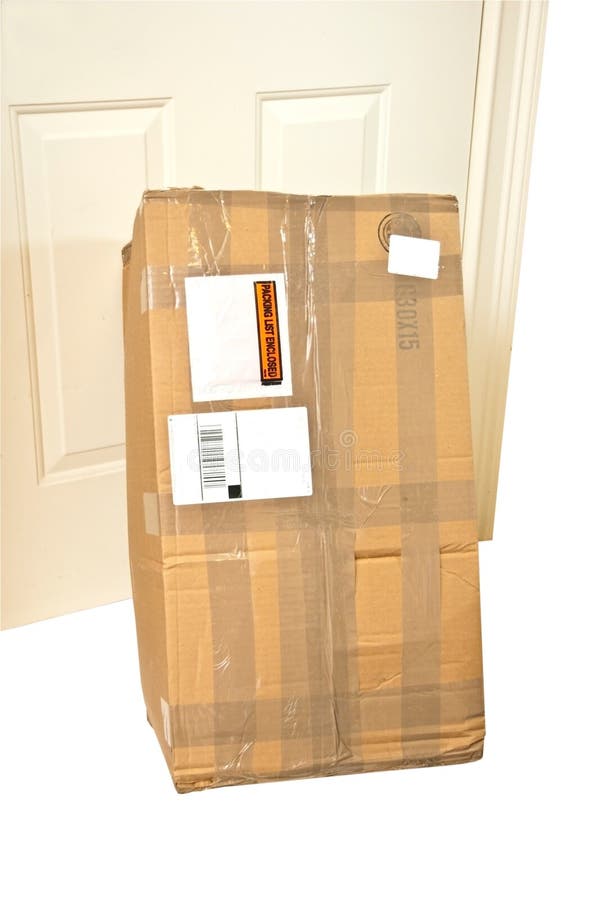 Parcel/Package/ Twine and Label Stock Image - Image of shipping, paper ...