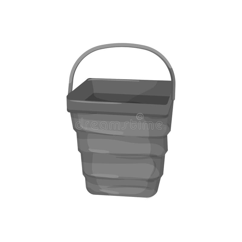 Package Plastic Bucket Container Cartoon Vector Illustration Stock ...