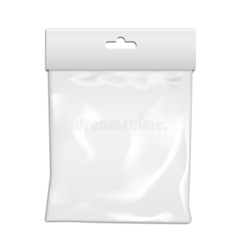 Blank Stand Up Pouch Foil or Plastic Packaging with Zipper Stock Vector ...