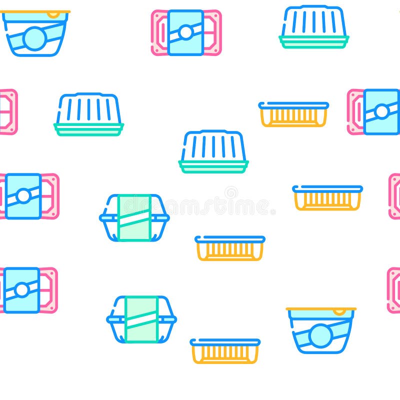 Package for Product Vector Seamless Pattern Stock Illustration ...