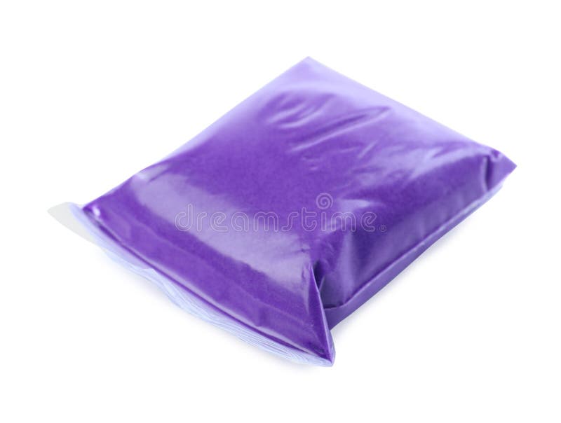 Package of Purple Plasticine Isolated on White Stock Image - Image of ...