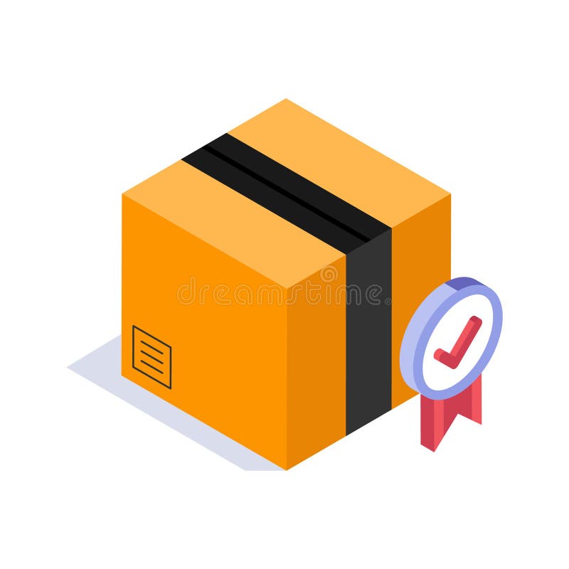 A Package with a Quality Check Mark Indicating Reliable Shipping and ...