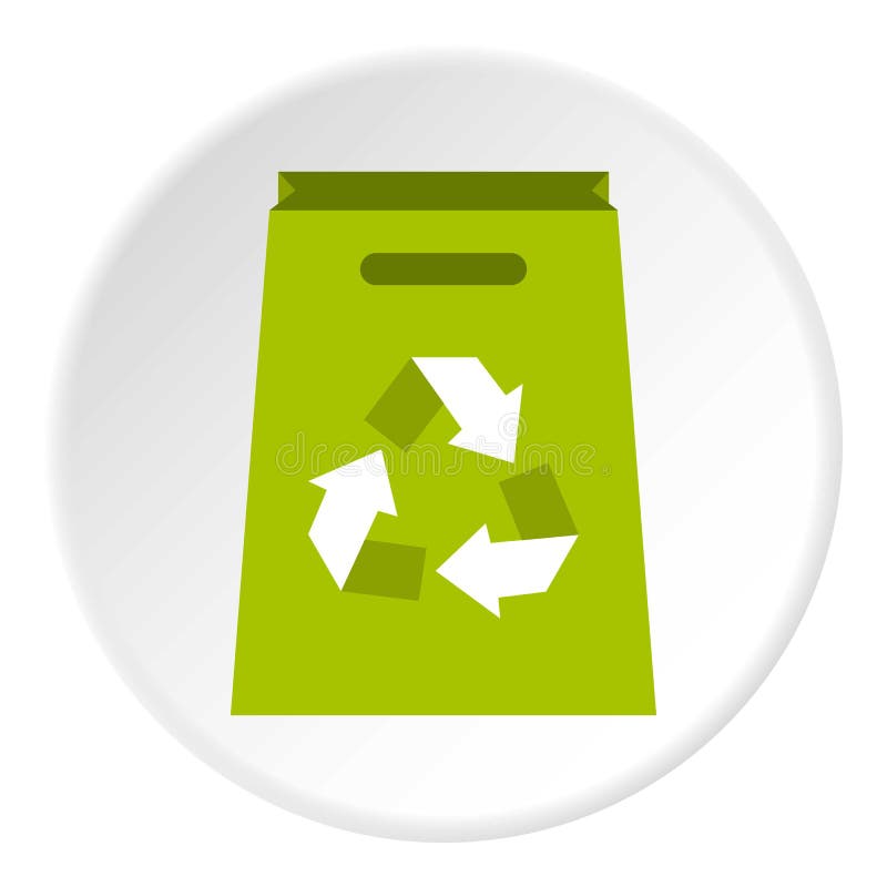 Package Recycling Icon Circle Stock Vector - Illustration of ecology ...