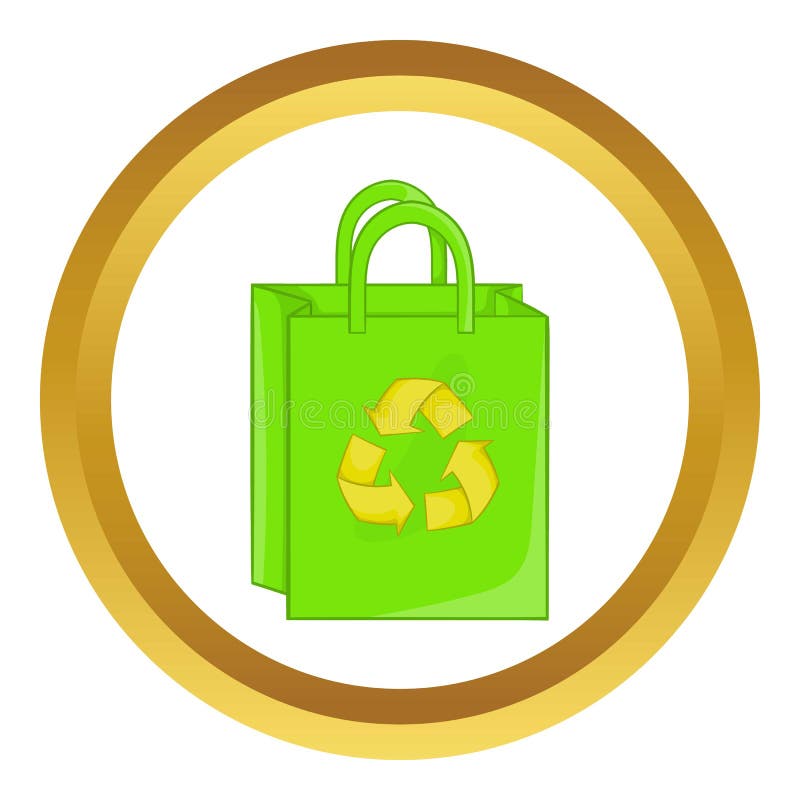 Package Recycling Icon, Flat Style Stock Illustration - Illustration of ...