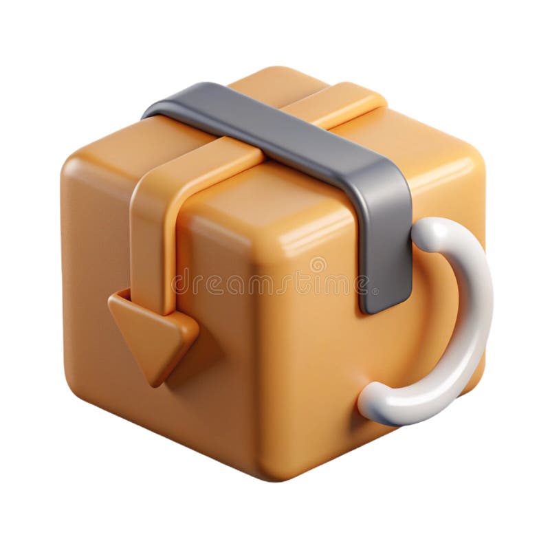 Package Return 3D Icon stock illustration. Illustration of delivery ...