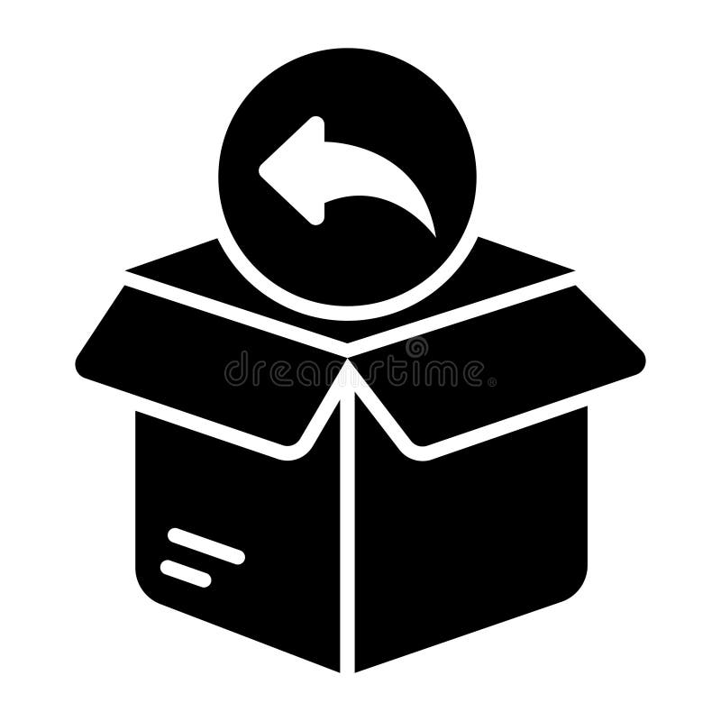 Package Return Vector Icon in Modern and Trendy Style Stock Vector ...