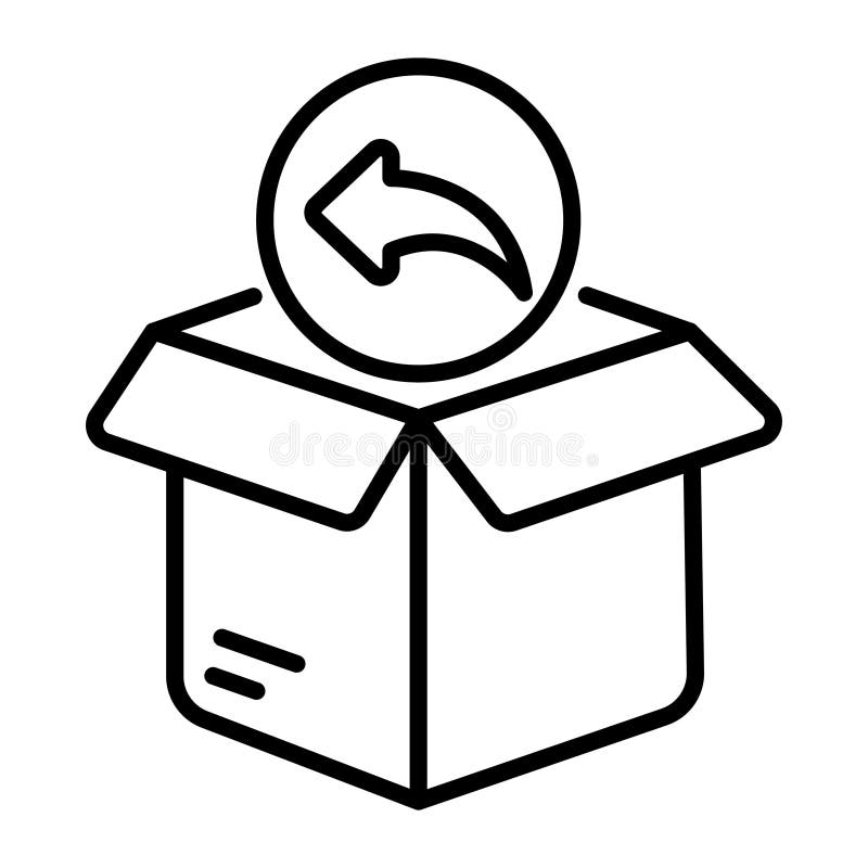 Package Return Vector Icon in Modern and Trendy Style Stock Vector ...