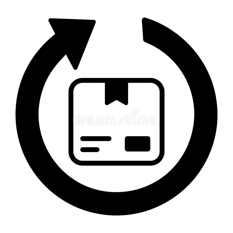 Package Return Vector Icon in Modern and Trendy Style Stock Vector ...
