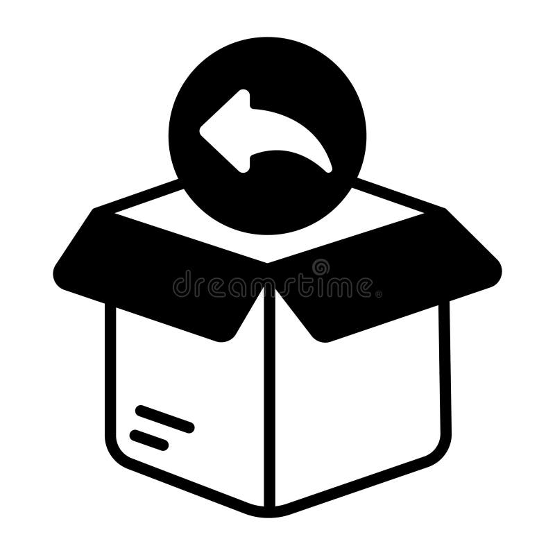 Package Return Vector Icon in Modern and Trendy Style Stock Vector ...