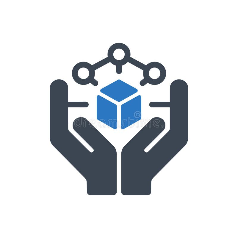 Package in safe hands icon stock vector. Illustration of safe - 361696219